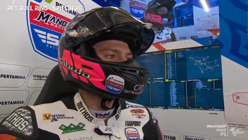 Moto2 Österreich, Training 1: Alberto Surra und Mattia Rato geben ihr ...